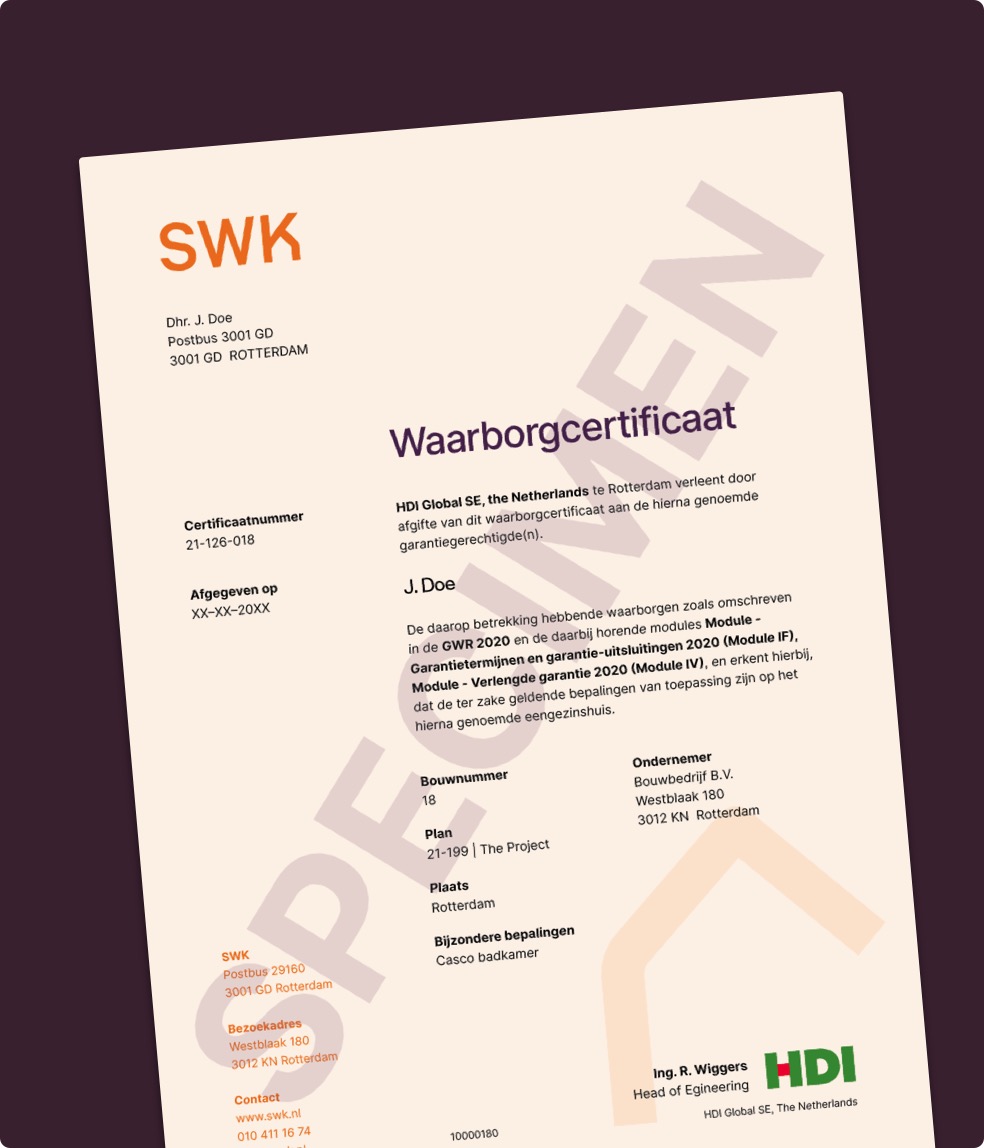 Certificaat - SWK
